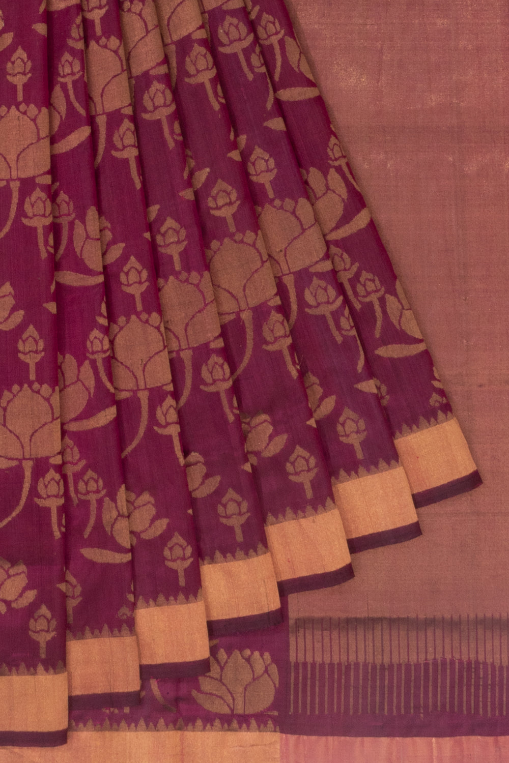 uppada silk jamdani jaal maroon saree – Kankatala India