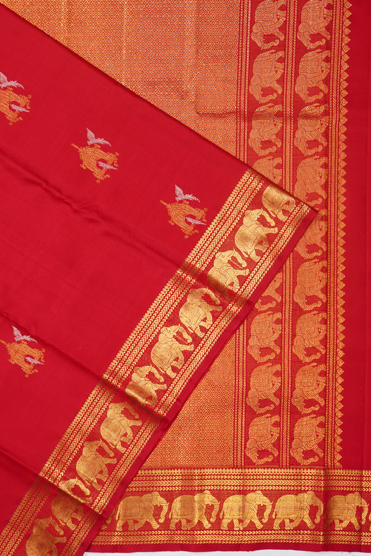 Red Kanchipuram Sarees | Kankatala