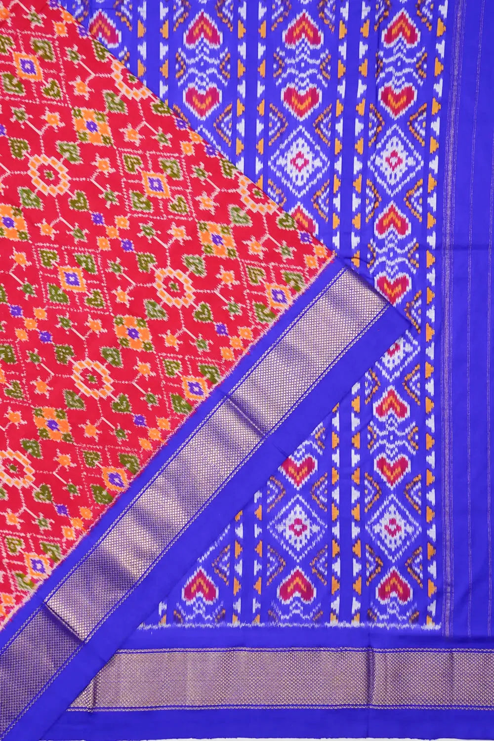 Pochampally Silk Ikat Pink Saree | Kankatala