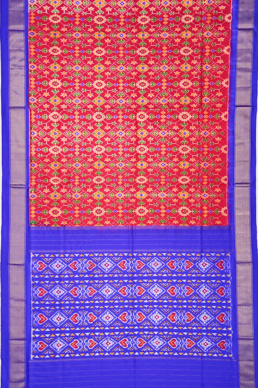 Pochampally Silk Ikat Pink Saree | Kankatala