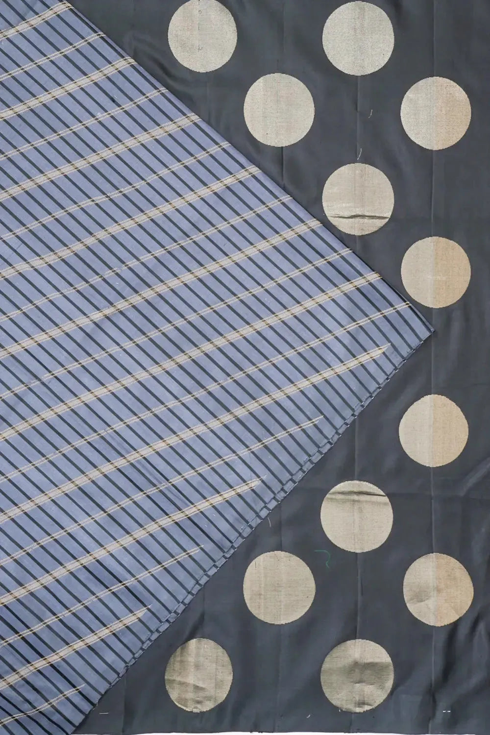 Coimbatore Soft Silk Lines Grey Saree | Kankatala